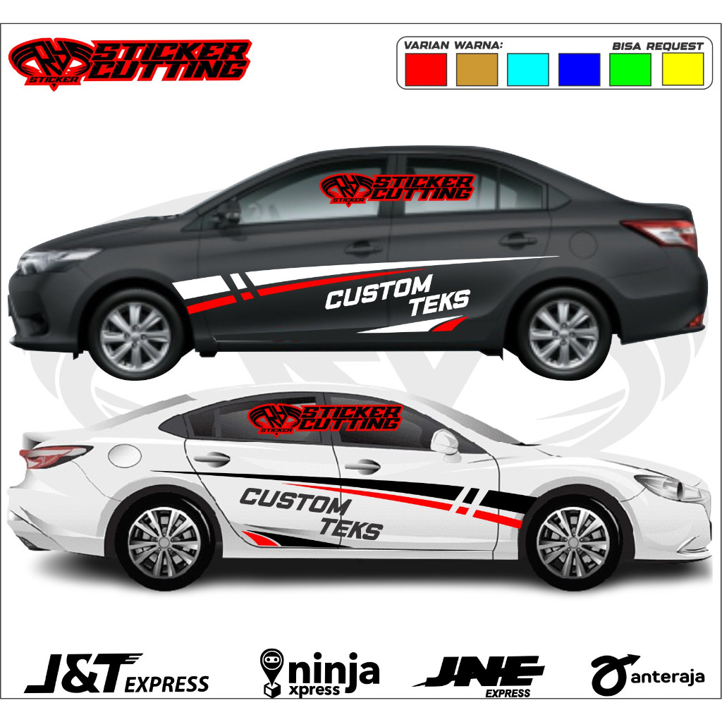 Jual Stiker Mobil Sedan List Body Samping Mobil Sedan Vios Camry ...