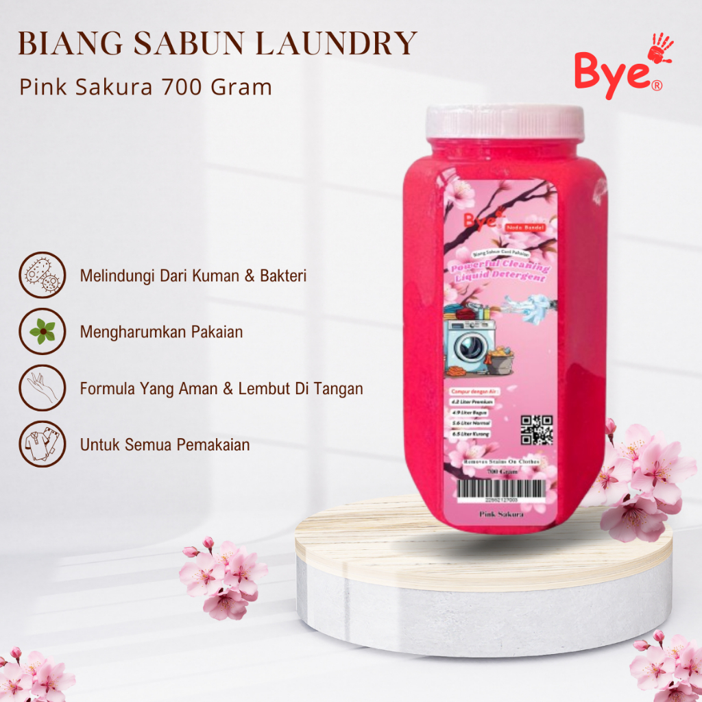 Jual Biang Sabun Laundry Pink Sakura 700 Gram | Shopee Indonesia