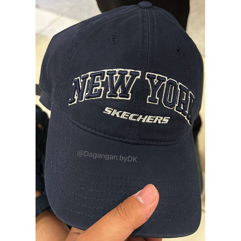 Jual Topi Skechers New York Original 100% Biru Navy (NEW) | Shopee ...