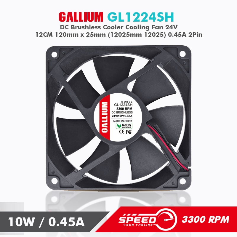 Jual Kipas 12cm Mesin Las, Inverter 12025 DC 24V 0.45A 10W – Cooler Fan ...