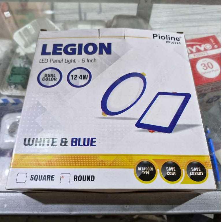 Jual LED Pioline Legion White Blue Bulat Original 12+4w / Downlight LED ...