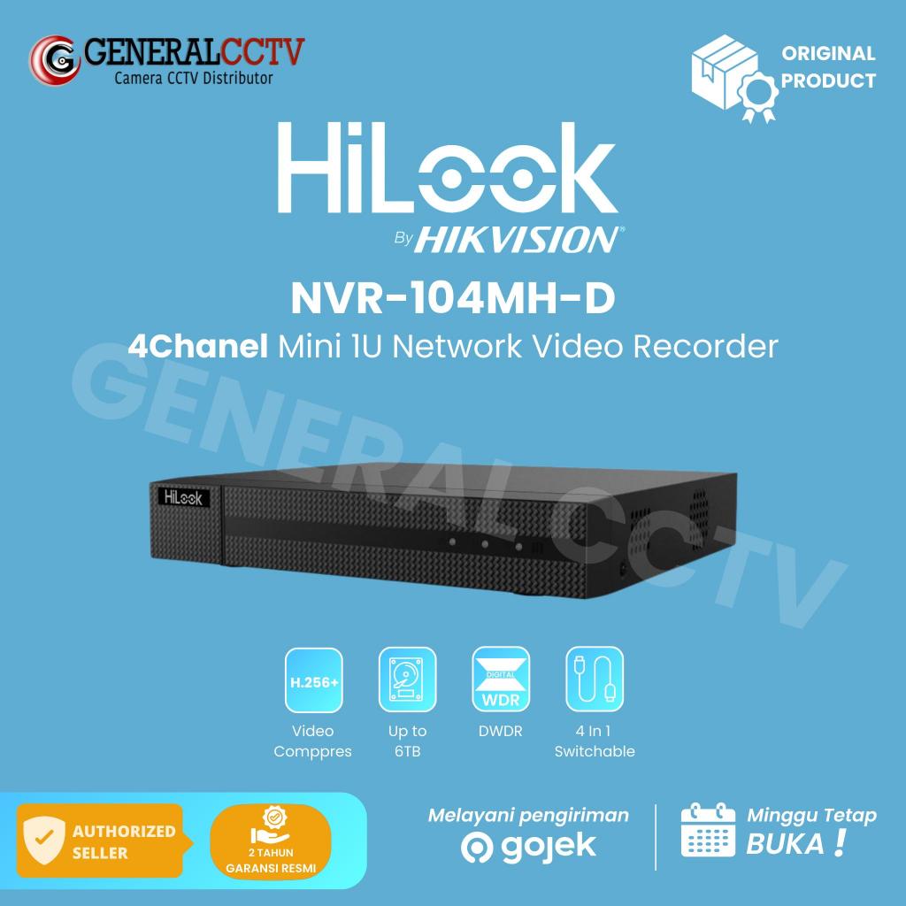 Jual Hilook NVR-104MH-D 4CH Mini NVR 1U IP Camera 4MP 6MP by Hikvision ...