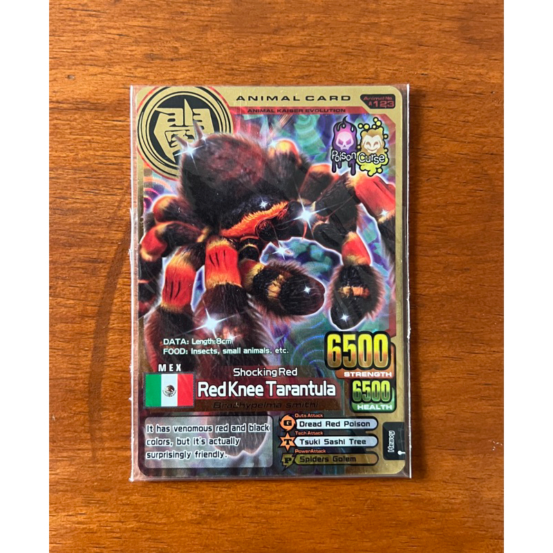 Jual Kartu Gold Rare Red Knee Tarantula Animal Kaiser Evolution 3 ...