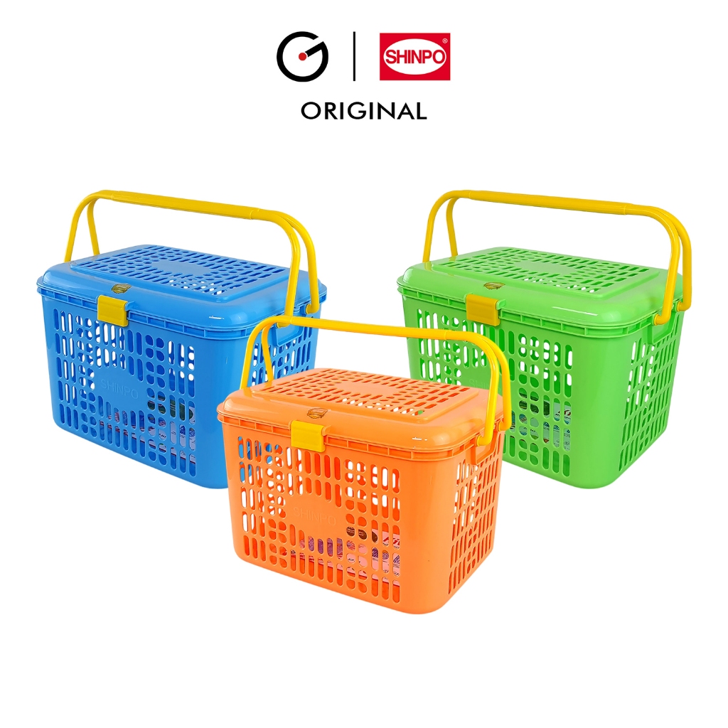 Jual Shinpo Keranjang Plastik Serbaguna Tenteng Storage Kiwi ...