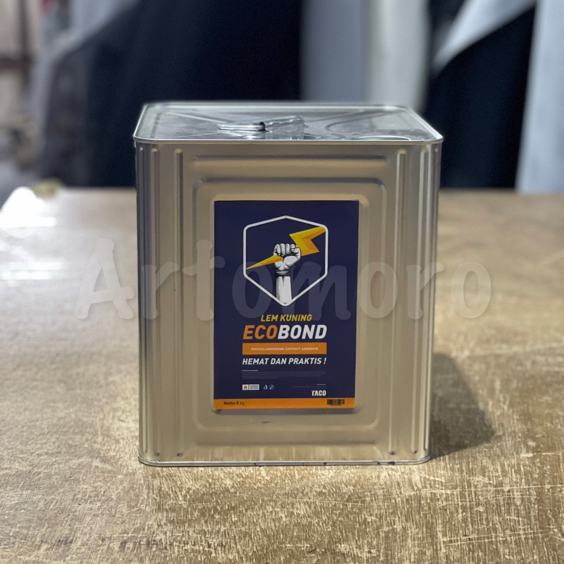 Jual Lem Ecobond HPL Vinyl Blek 8kg (Lem Kuning Serbaguna) | Shopee ...