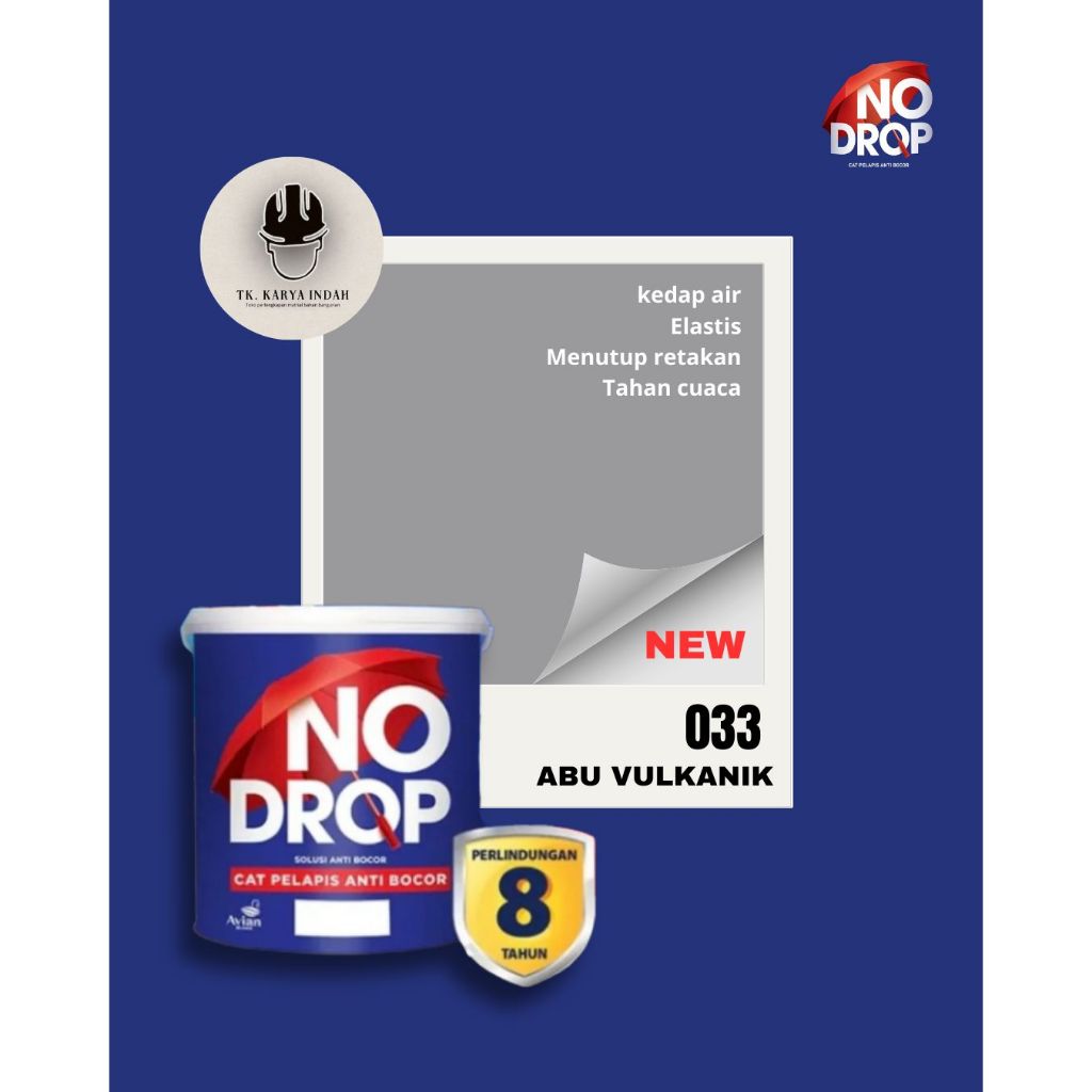 Jual NO DROP 20kg | Cat Tembok No Drop pail 20 kg / READY MIXING | Shopee Indonesia