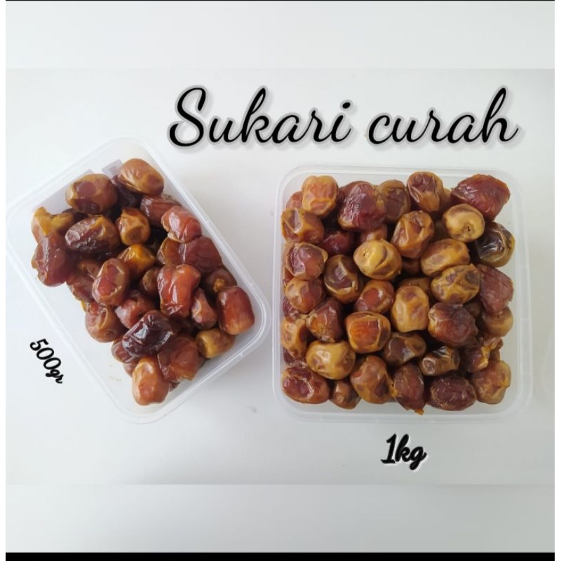 Jual KurmaSukariCurah500gram/ Sukari curah 1kg / Kurma Sukari Madinah ...