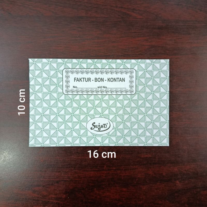 Jual Bon Faktur / Kontan Rangkap 2 Sejati (Horizontal) | Shopee Indonesia