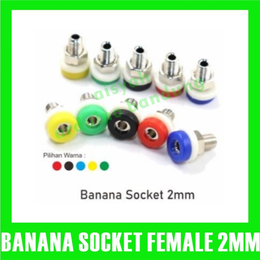 Jual Jack Banana Plug 2mm Socket Banana 2mm Jek Banana Female Betina ...