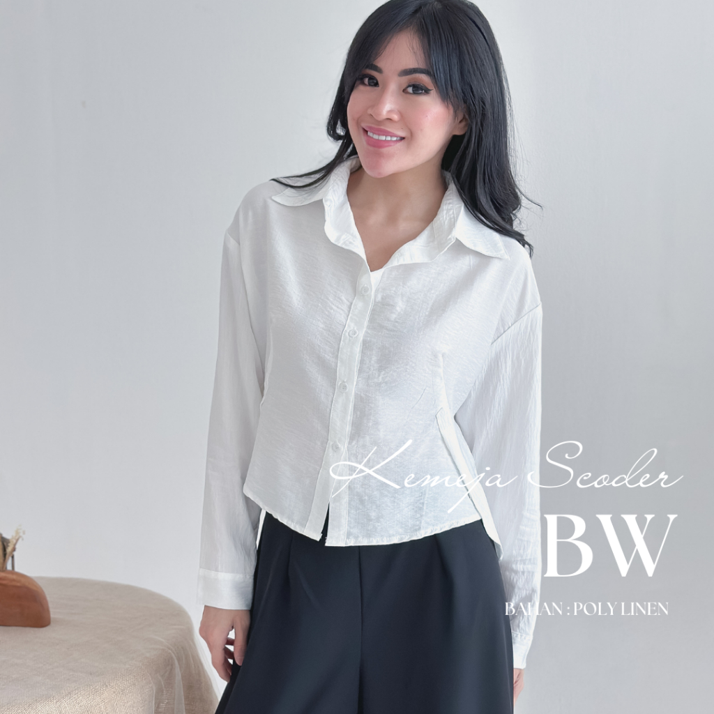 Jual [SCODER] Cammomile SP1804009 AF Baju wanita Kemeja Fashion Atasan ...