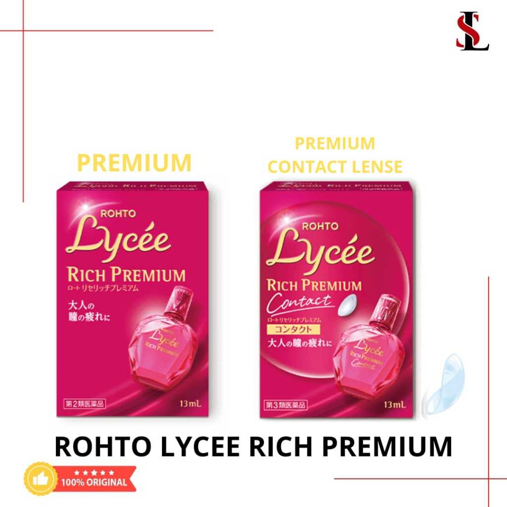 Jual Rohto lycee rich premium normal contact lense eyedrops 13ml ...