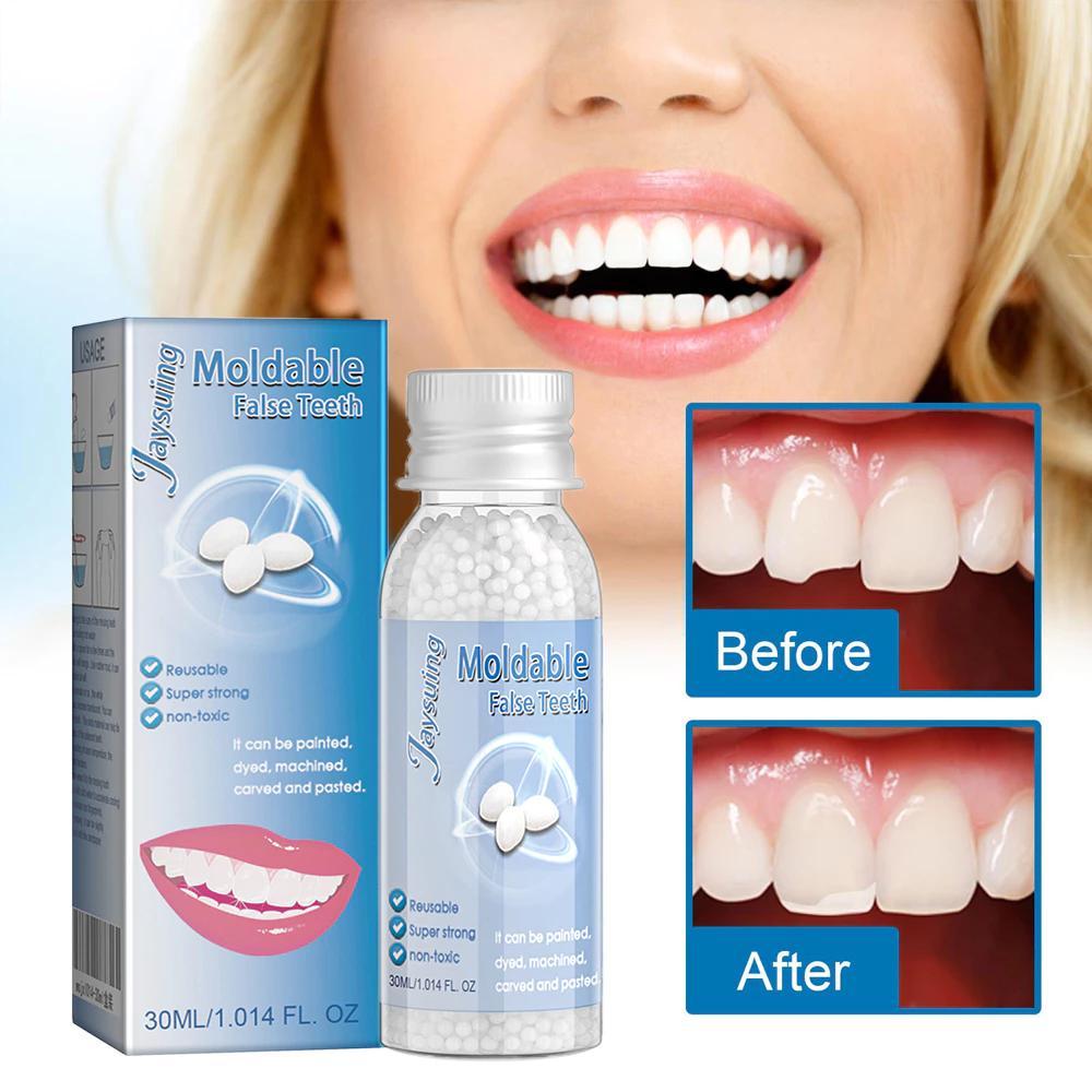 Jual False Teeth Solid Glue Temporary Denture Plastic Denture Gum ...