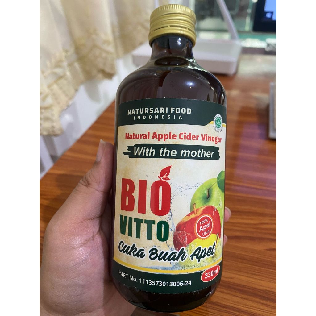 Jual BIO VITTO CUKA APEL 330ML | Shopee Indonesia