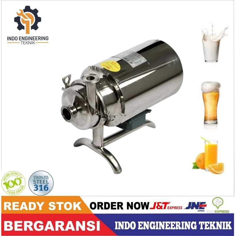 Jual Pompa Transfer Pengolahan Makanan Minuman Food Grade SS316 370Watt ...