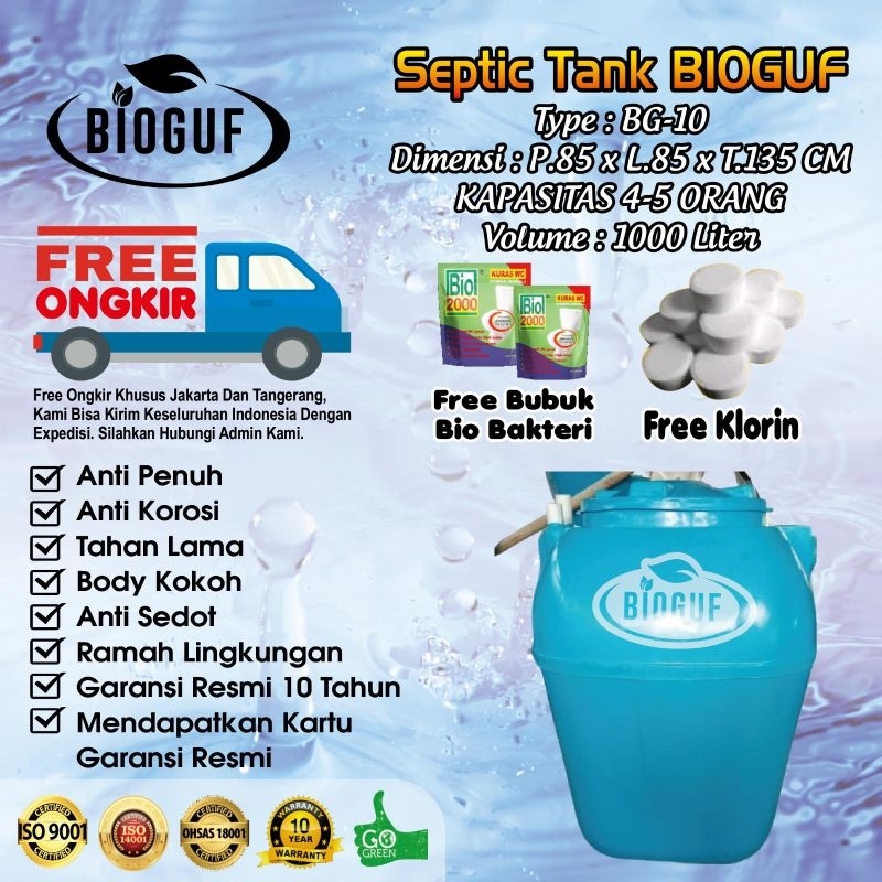 Jual septic tank bio, bioseptic tank, bio tank, biotech, biofilter 1000 ...