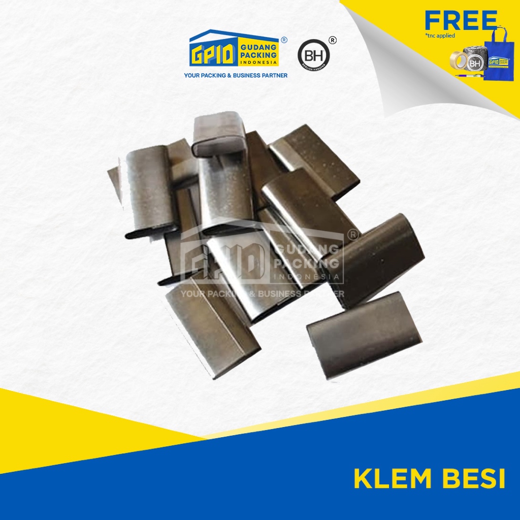 Jual Segel / Klem U untuk Bandezer / Strapping Besi 1kg | Shopee Indonesia