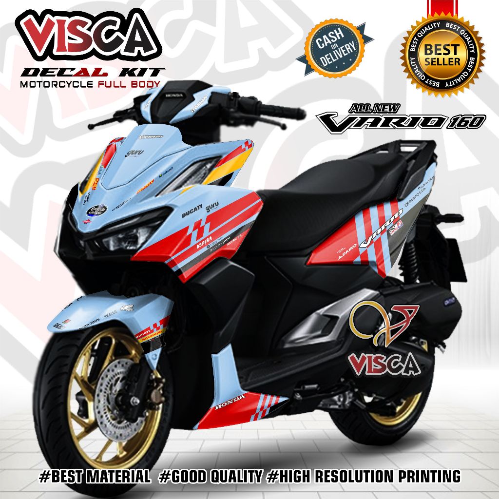 Jual (COD) Decal Vario 160 New 2022 - 2023 Full Body Stiker Vario 160 ...