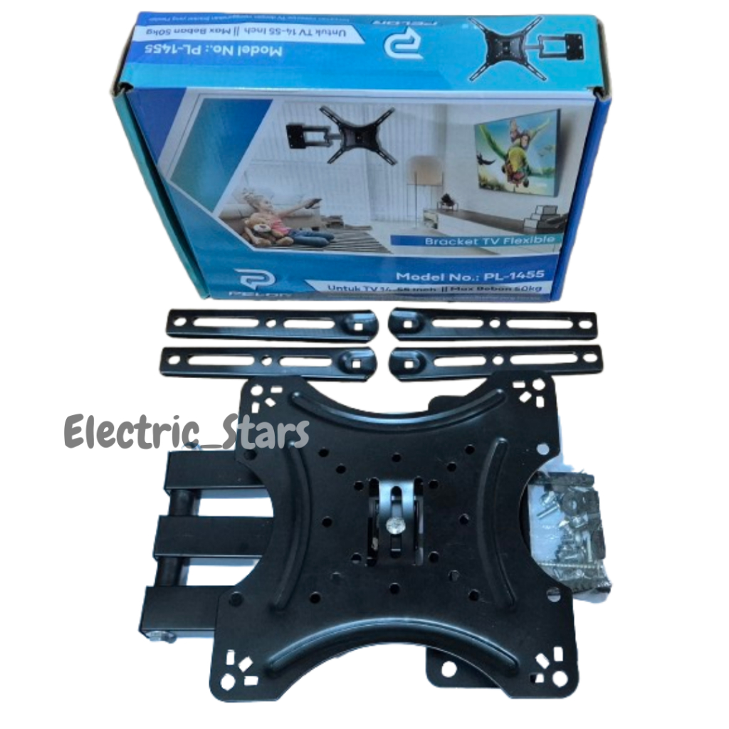 Jual Bracket TV LED/LCD 14-55 inch Swivel/Swing Merk Pelor | Shopee ...