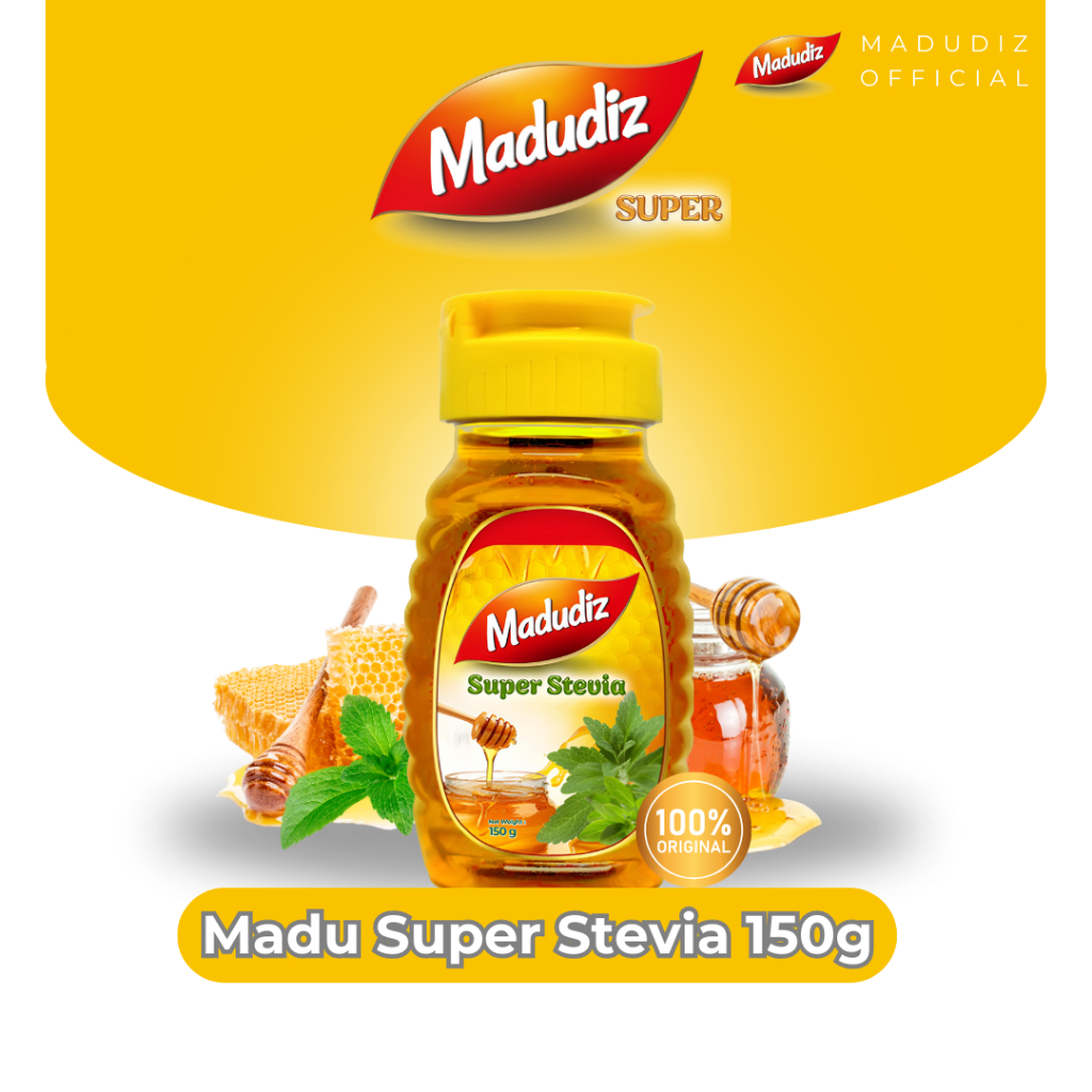 Jual Madudiz Madu Super Stevia150gr [ Madu Premium dengan Ekstrak Daun ...
