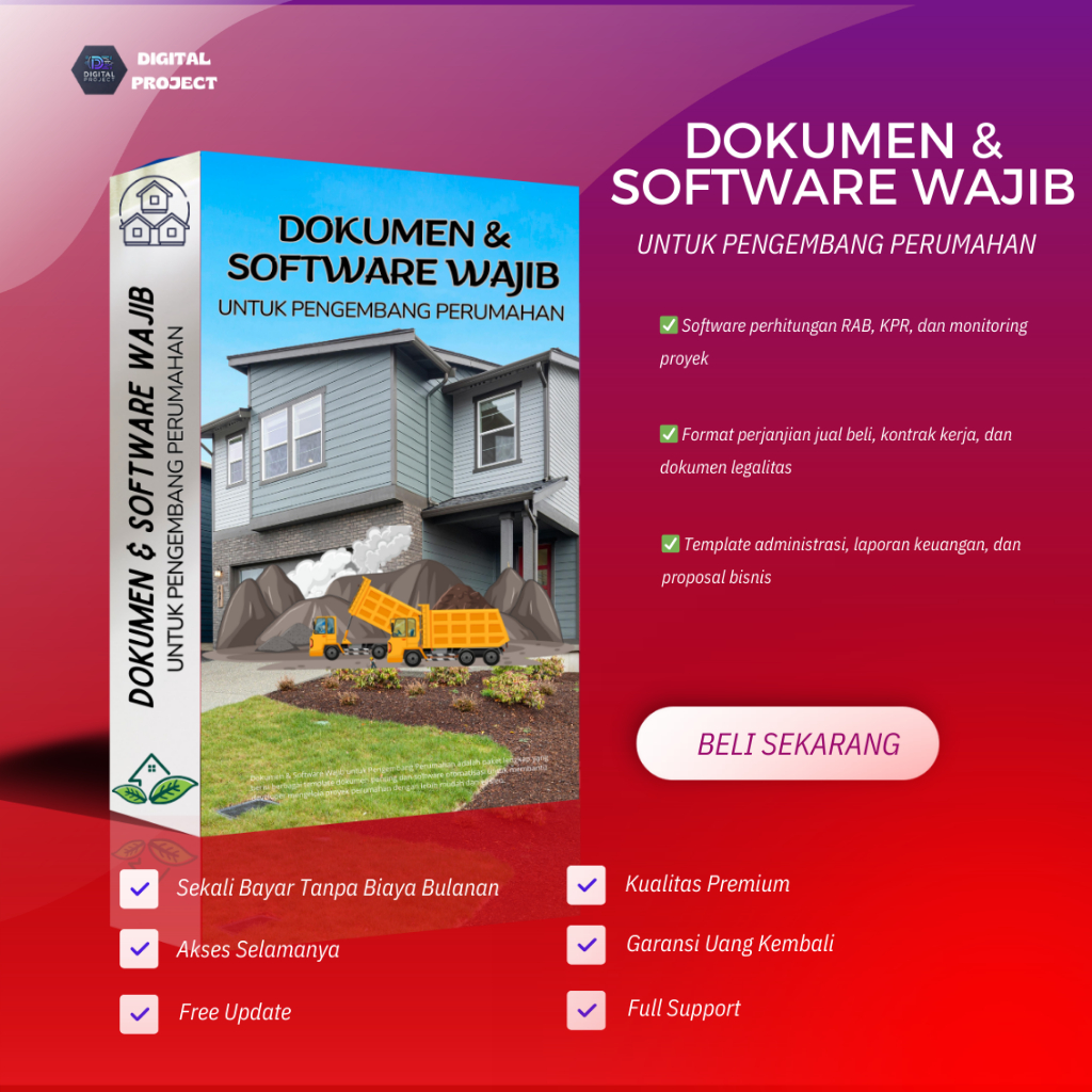 Jual Dokumen & Software Wajib untuk Pengembang Perumahan | Shopee Indonesia