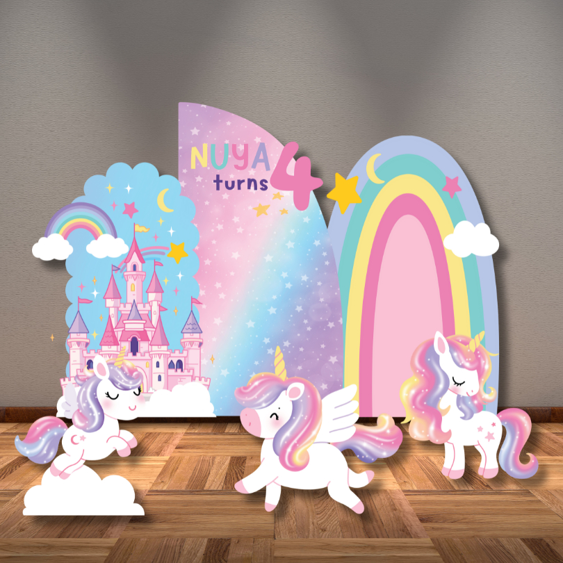 Jual PAKET UNICORN DEKORASI BACKDROP / DEKORASI ULANG TAHUN ANAK ...