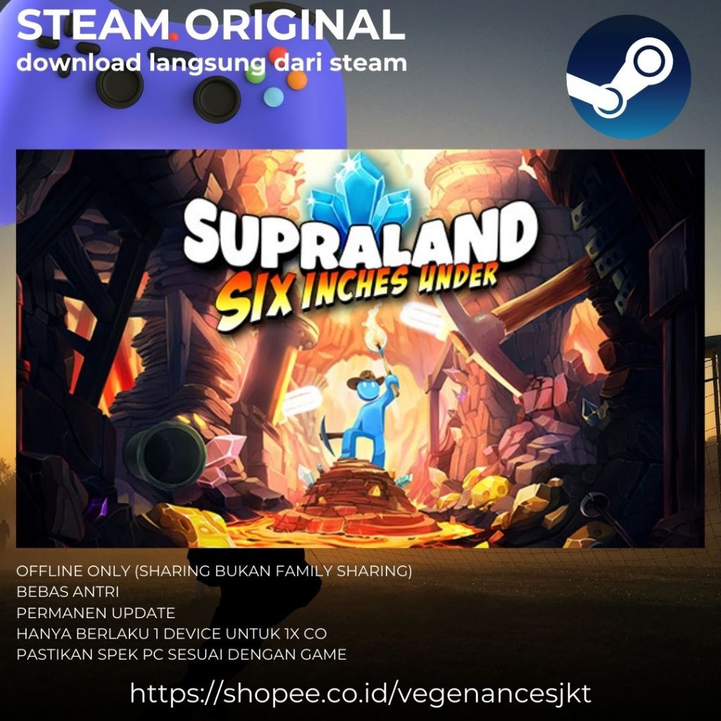 Jual Supraland Six Inches Under PC Game Sharing Original + Latest ...