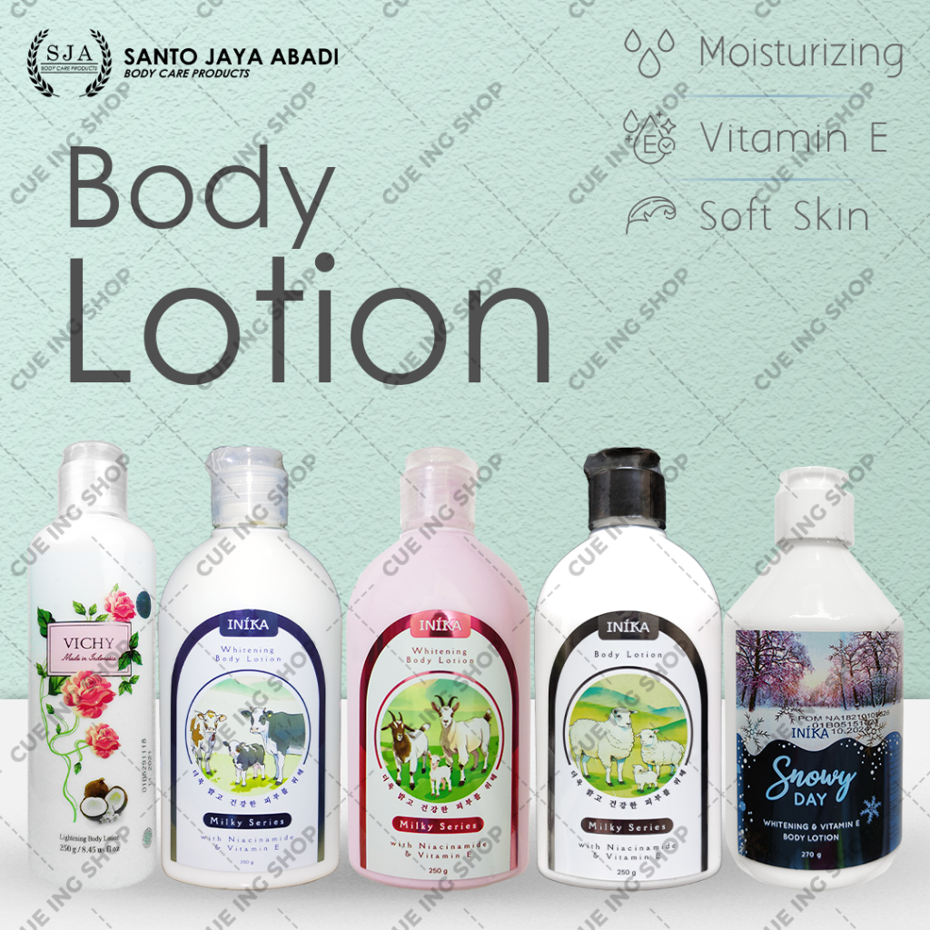 Jual INIKA Handbody Lotion 250gr (ORIGINAL) With Vitamin E - Body ...
