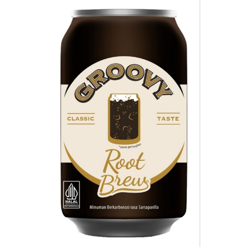 Jual Groovy / Groovy Root Beer Minuman Soda Sarsaparilla 330 ml ...