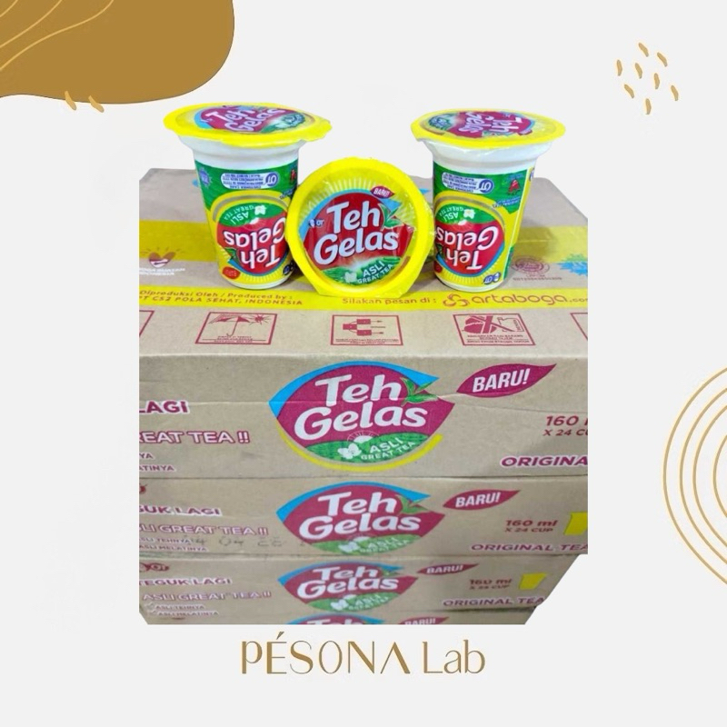 Jual Teh Gelas Cup 160Ml 1 Dus Isi 24 - Teh Gelas Manis original - Teh Gelas 1 Dus | Shopee ...