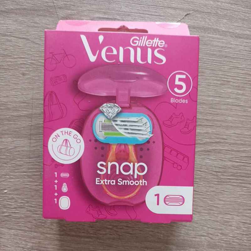 Jual Gillette Venus Snap Extra Smooth 5 Blades Mata Pisau On The Go ...