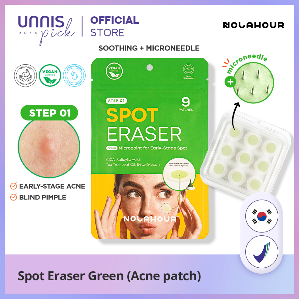 Jual Nolahour - Spot Eraser Green (Acne patch/Pimple patch) / Acne ...