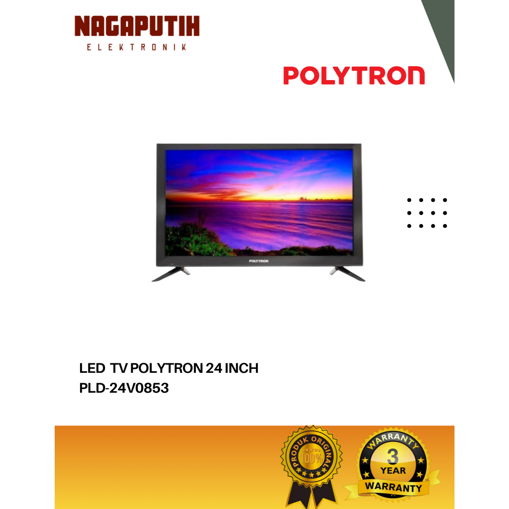 Jual POLYTRON LED TV 24 INCH PLD-24V0853 DIGITAL TV GARANSI RESMI | Shopee Indonesia
