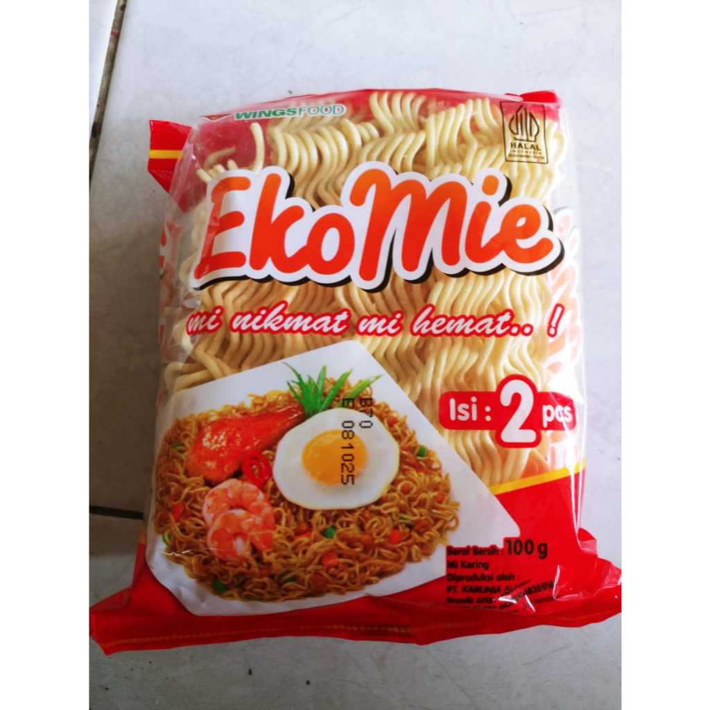 Jual 1Pcs Isi 2 Mie Kering Eko Mie 100G | Shopee Indonesia