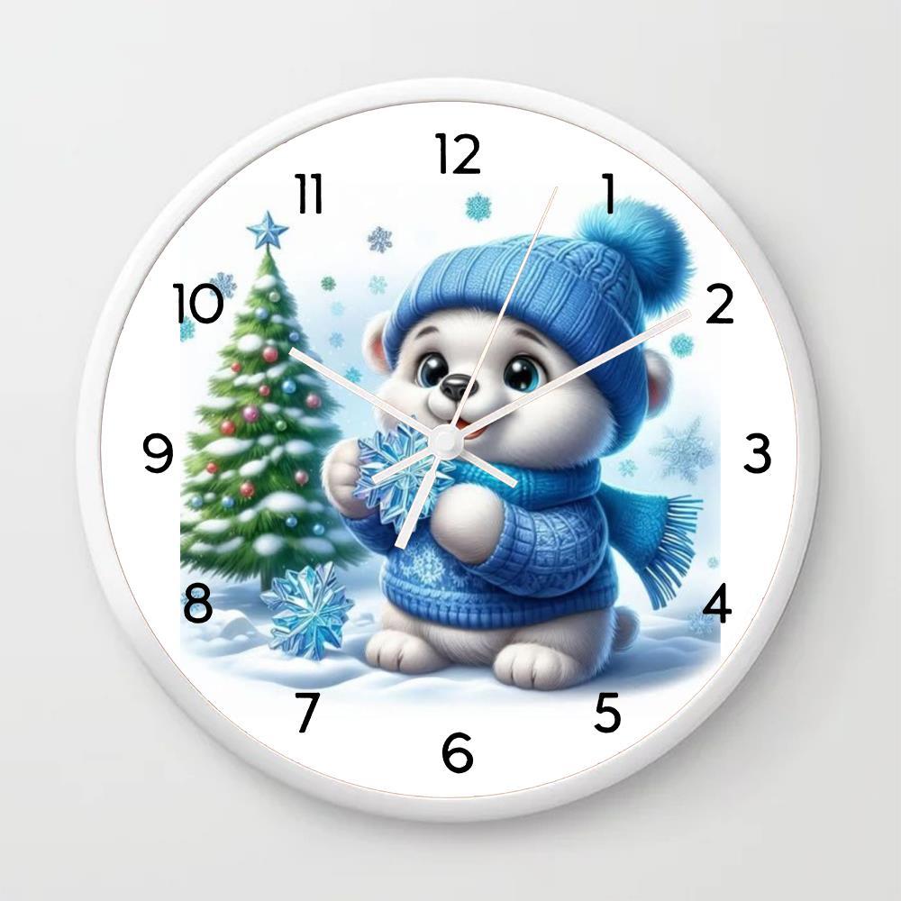 Jual Jam Dinding Natal dengan Gambar Bebek Kecil Berpenampilan Natal ...