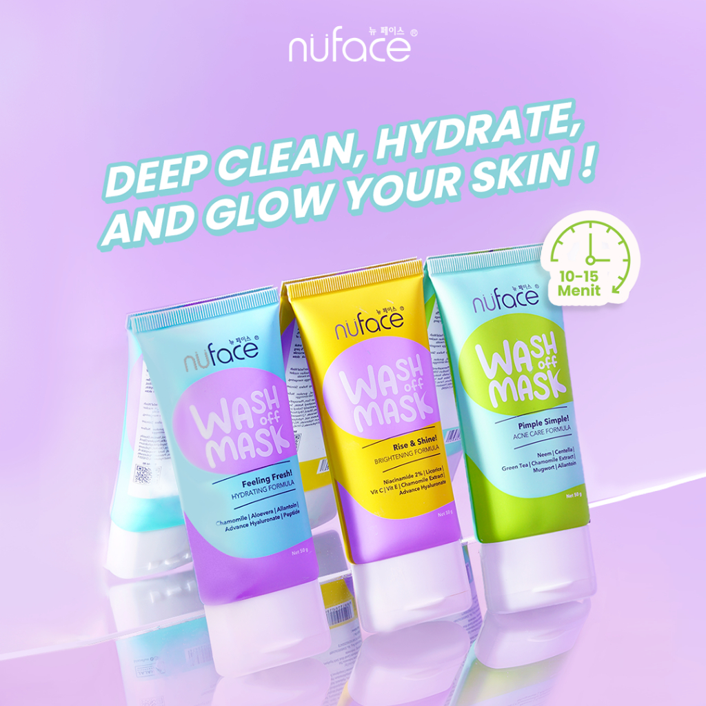 Jual Nuface Wash Off Mask 50gr | Masker Wajah Kulit Jerawat / Kusam ...