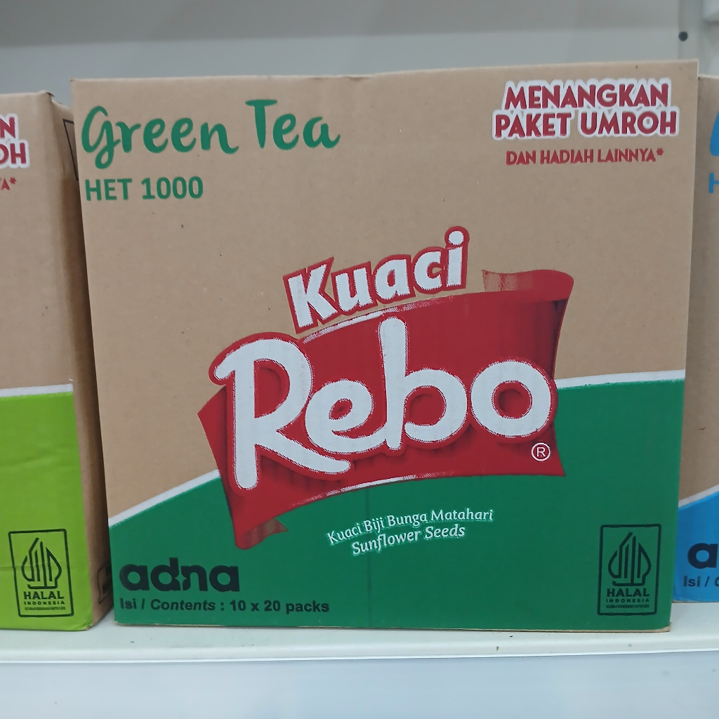 Jual Rebo Kuaci 10gr Berbagai Rasa kemasan 1 Dus | Shopee Indonesia