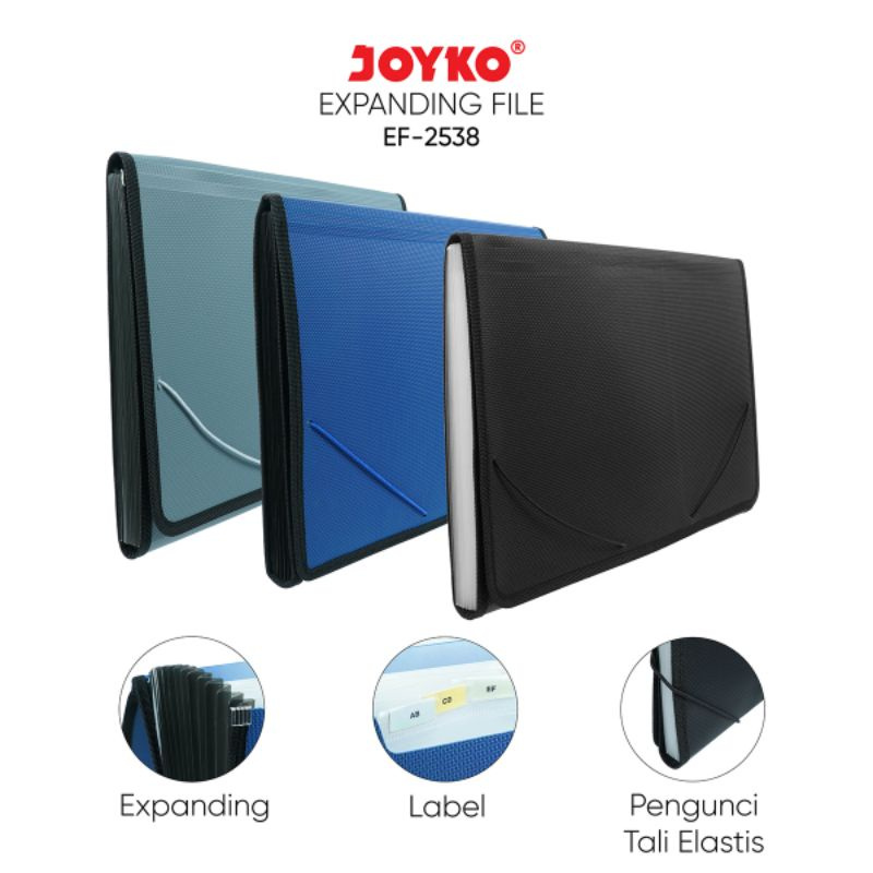 Jual DOMPET MAP TALI / EXPANDING FILE JOYKO FOLIO 13 POCKET #EF-2538 ...