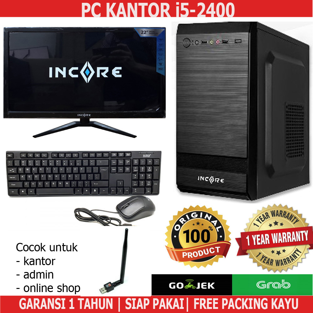 Jual PC RAKITAN KANTOR/ADMIN/SEKOLAH i5-2400/2500 RAM 16GB / PC/KOMPUTER i5 BARU & SIAP PAKAI ...