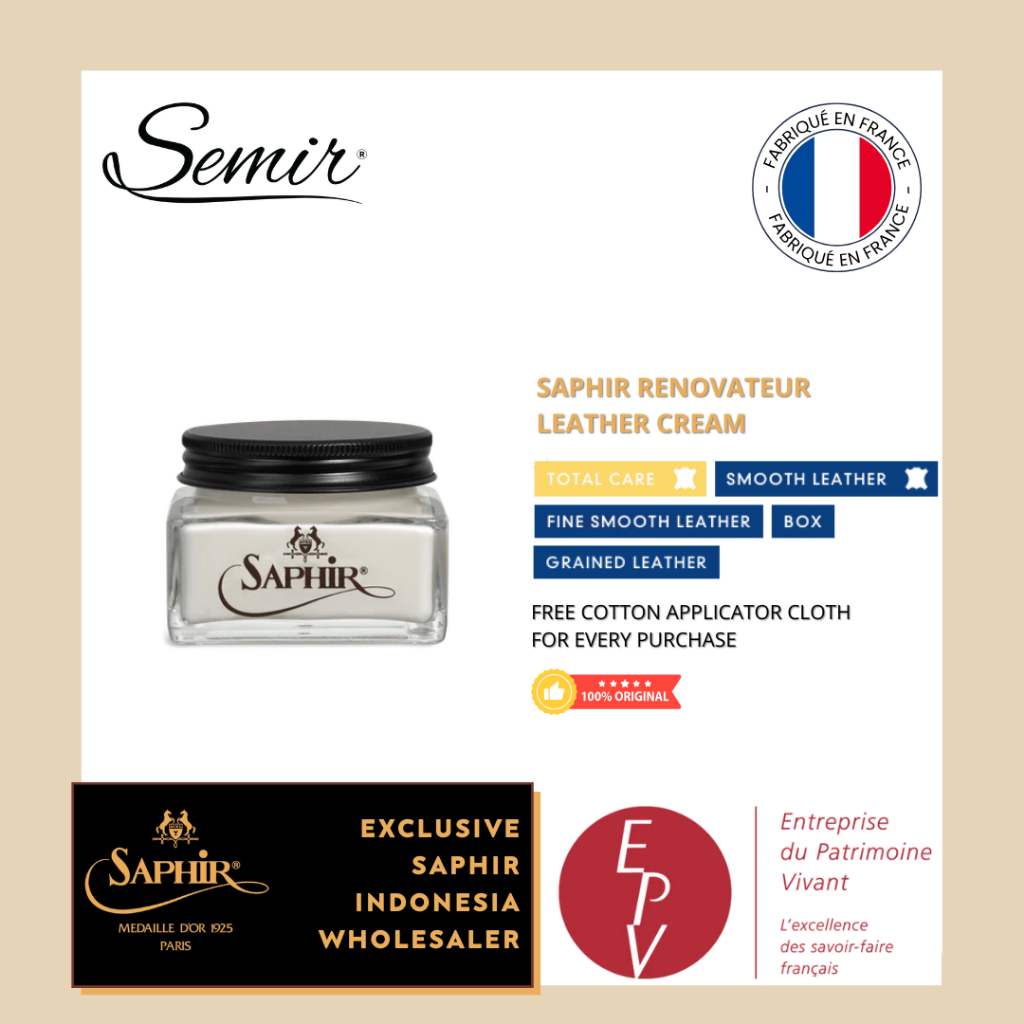 Jual Saphir Renovateur Cream - SEMIR | Shopee Indonesia