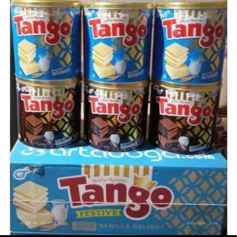 Jual Wafer Tango 1 DUS Isi 6 Kaleng (instan langsung kirim) | Shopee ...
