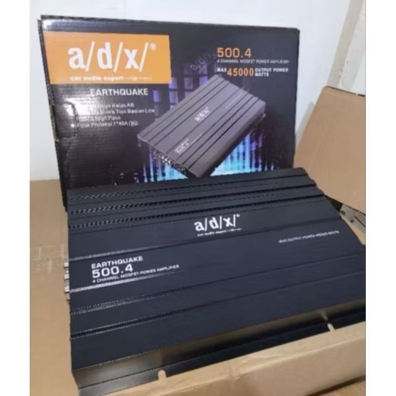 Jual Power Amplifier Mobil ADX Earthquake 500.4 Max Power 45000 Watts ...