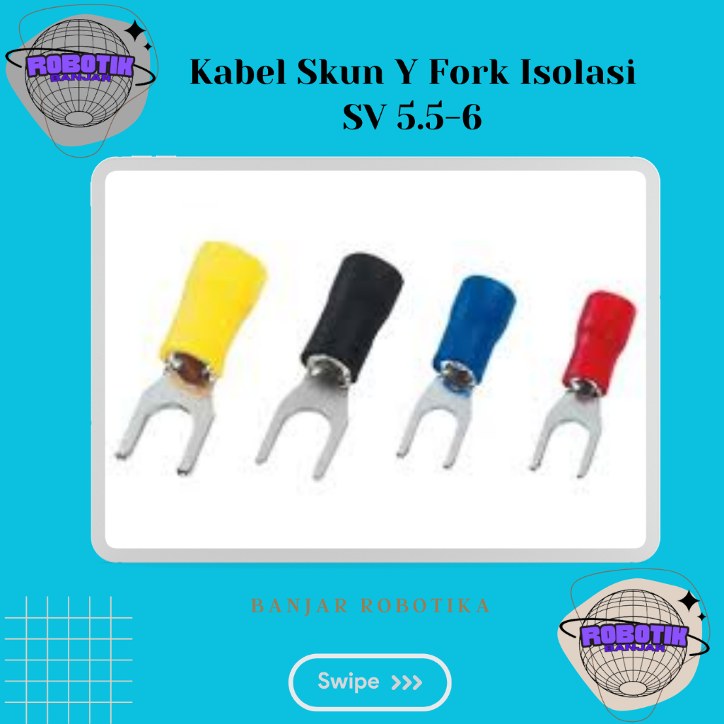 Jual Kabel Skun Y Fork Isolasi SV 5.5 - 6 Cable Lug Terminal Sekun Garpu | Shopee Indonesia