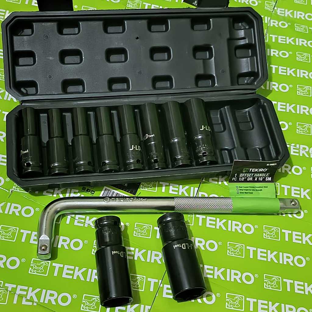 Jual Mata Impact 10 Pcs 8-24 Mm JLD TOOL Sok Panjang + Gagang Sock L ...