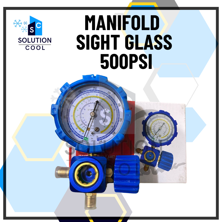 Jual Manifold Single Sight Glass AC CT-467 Multi 500 PSI | Shopee Indonesia