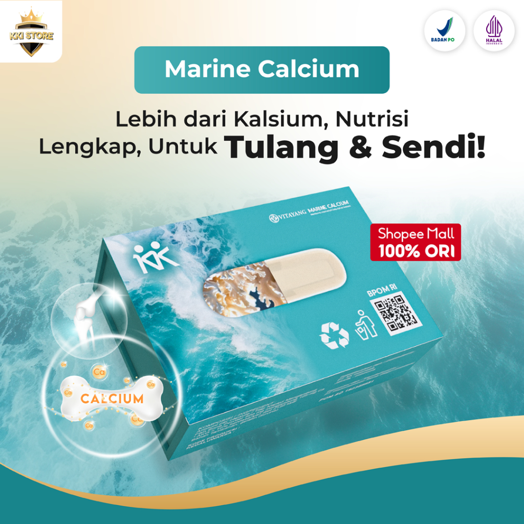 Jual Vitayang Marine Calcium [30 Kapsul] | Mencegah Osteoporosis dan ...