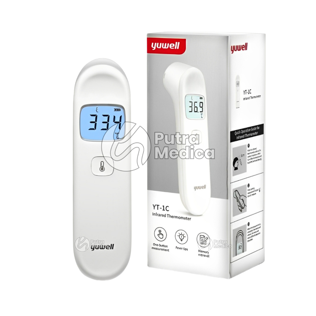 Jual Yuwell Termometer Digital Infrared Non-Contact YT-1C / Thermo Gun ...