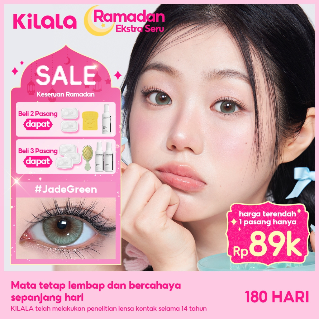 Jual Kilala Jade Green Lensa Kontak Mata Warna, Lensa Kontak Minus ...