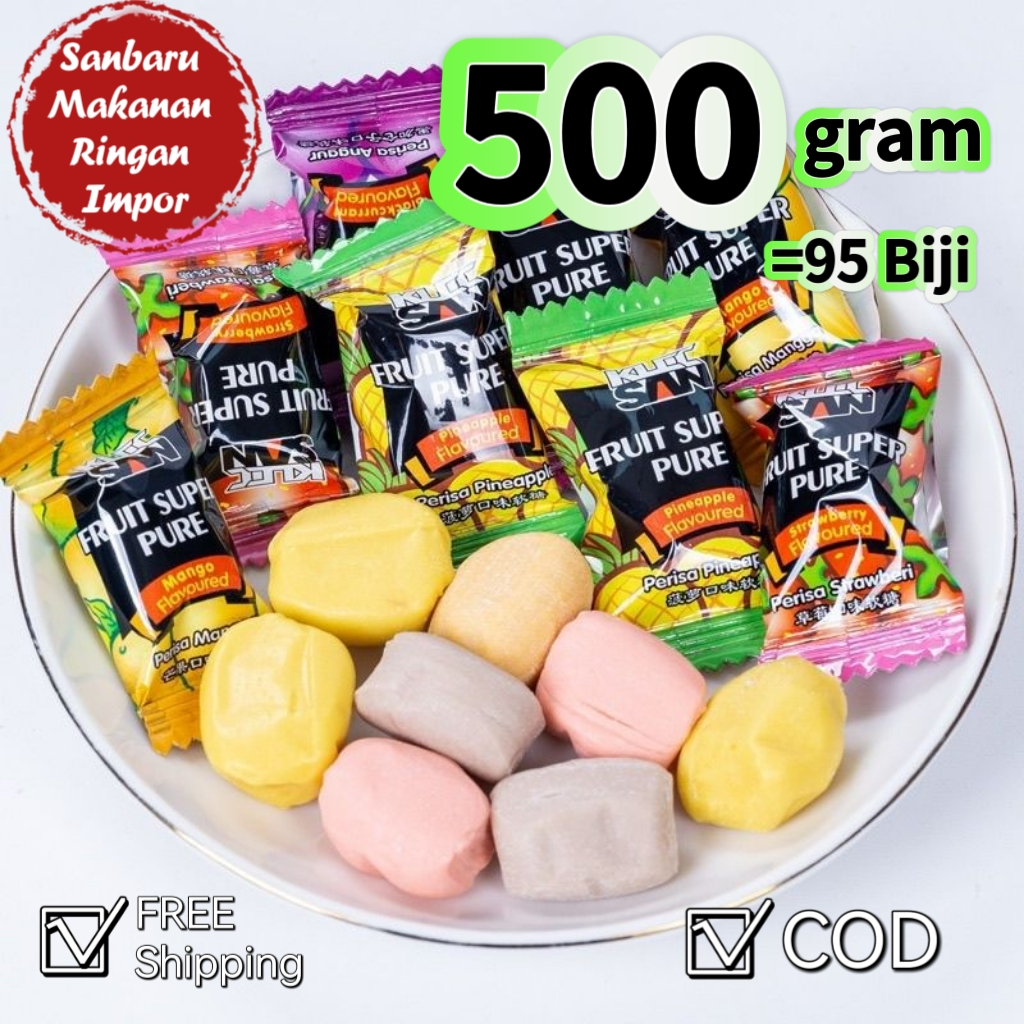 Jual 【HALAL】【Grosir】Permen Impor Rasa Malaysia Permen Lunak Rasa Buah ...