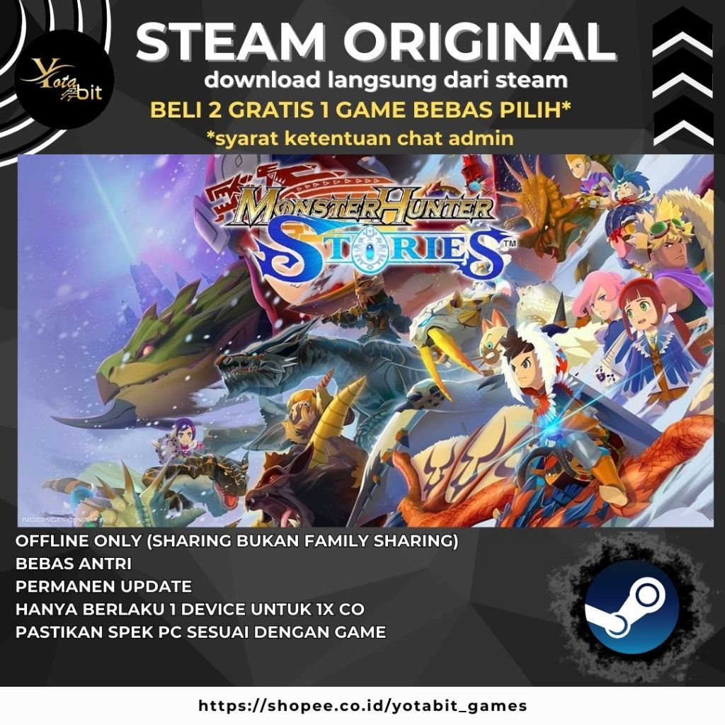 Jual Monster Hunter Stories 1 PC Sharing Original Offline | Shopee Indonesia
