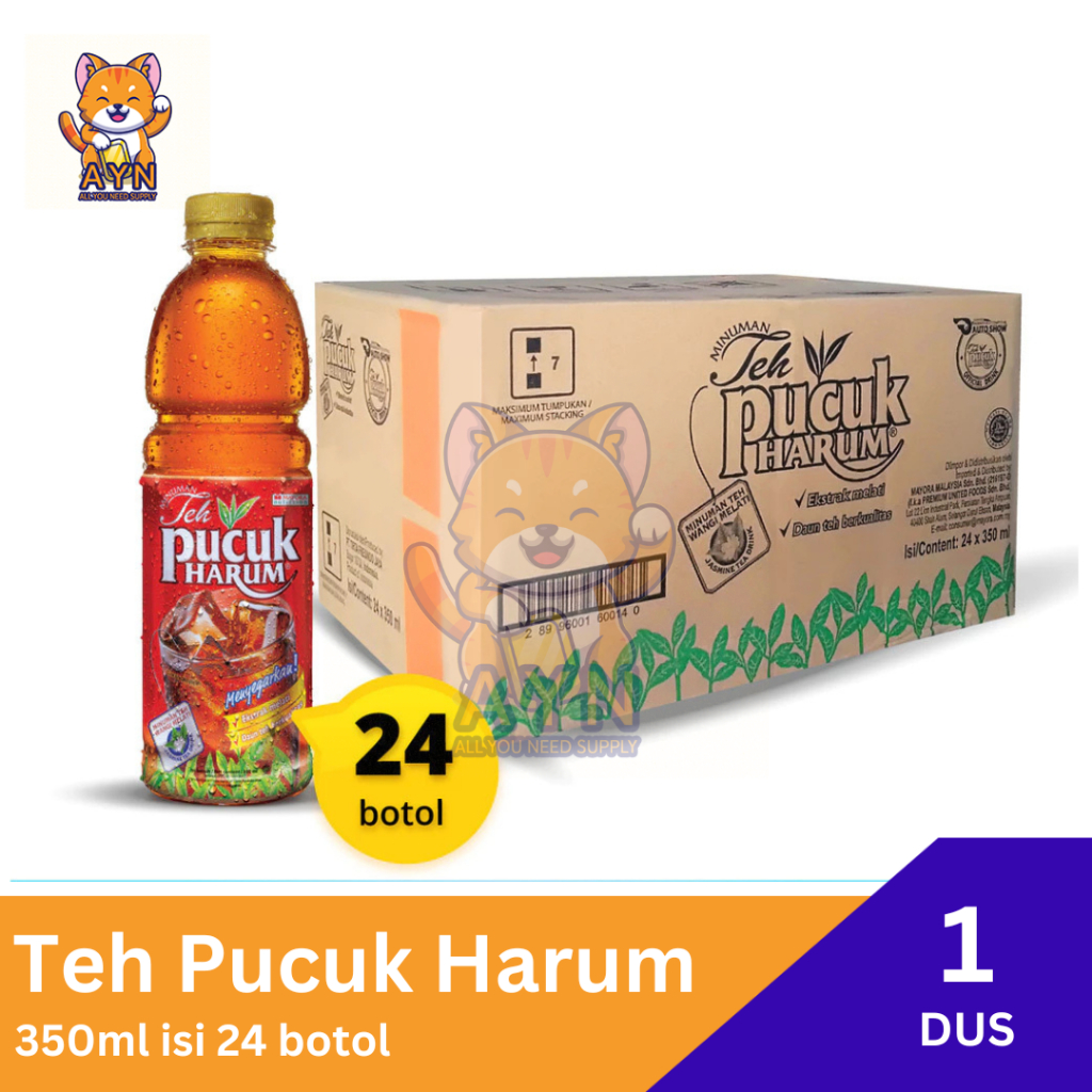 Jual Teh Pucuk Harum 350 ml [ 1 dus isi 24 botol ] | Shopee Indonesia